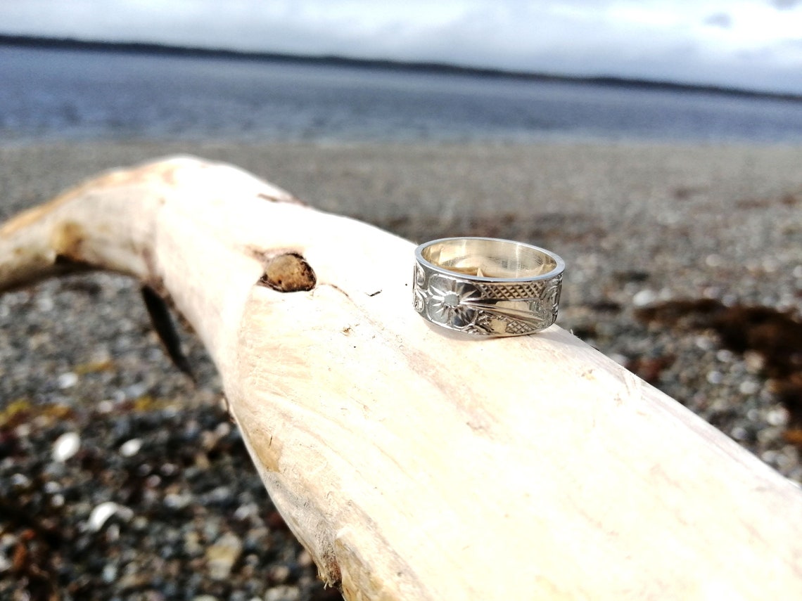 Haida Hummingbird Ring Northwest Coast Art Haida | Etsy