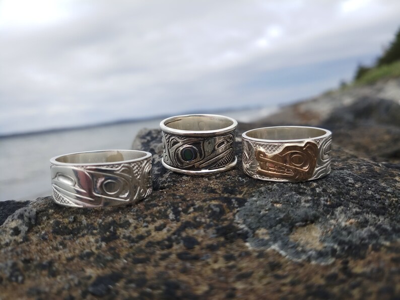 Native American Raven Bracelet Silver Haida Raven Bracelet - Etsy