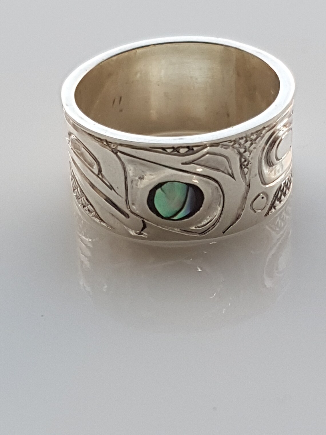 Silver Raven Ring Haida Raven Ring Northwest Coast Art | Etsy