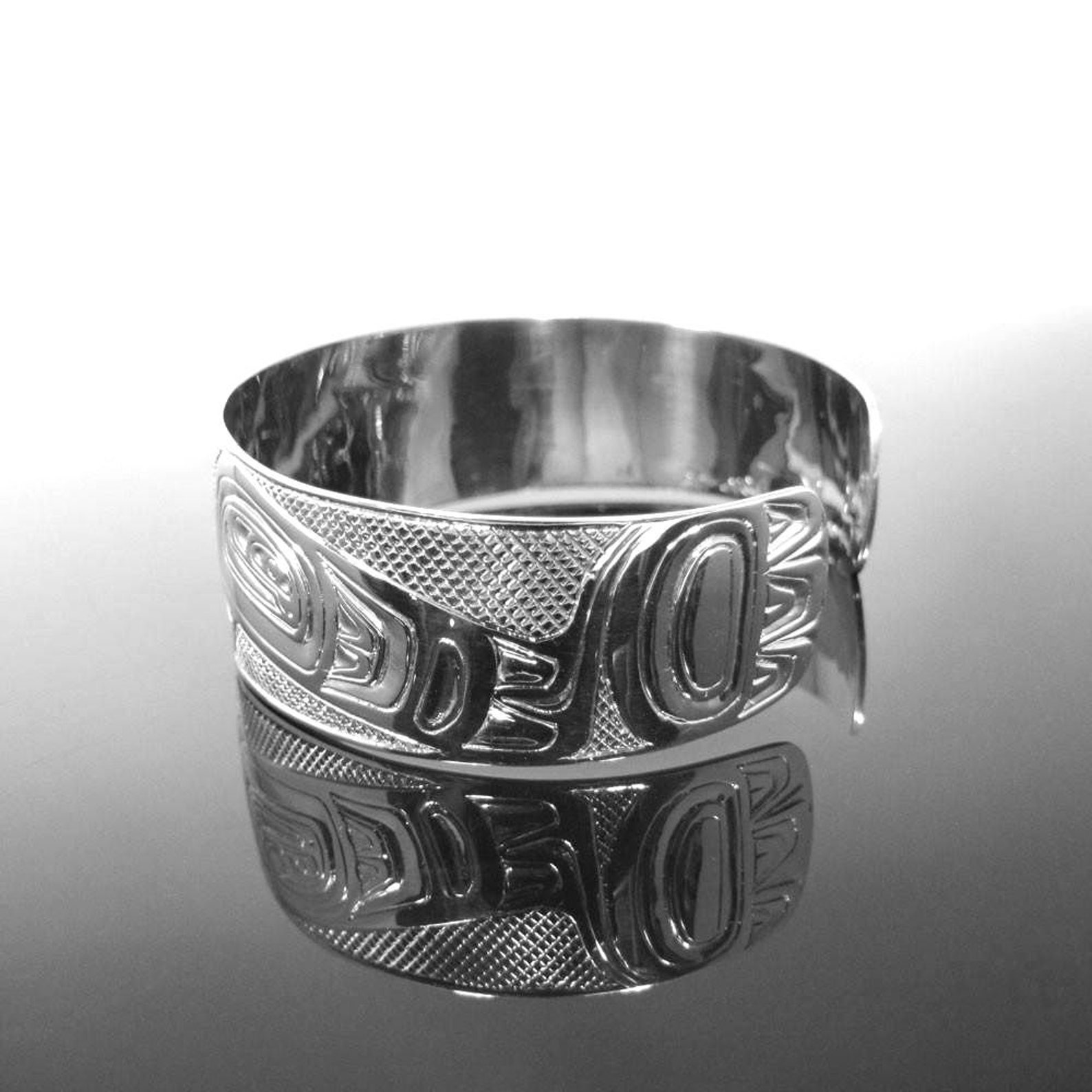 Native American Raven Bracelet Silver Haida Raven Bracelet - Etsy