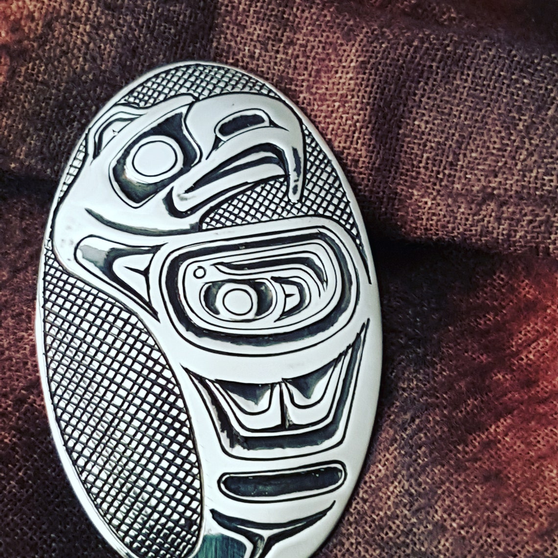 Haida Eagle Pendant Northwest Coast Artindigenous Art Haida - Etsy