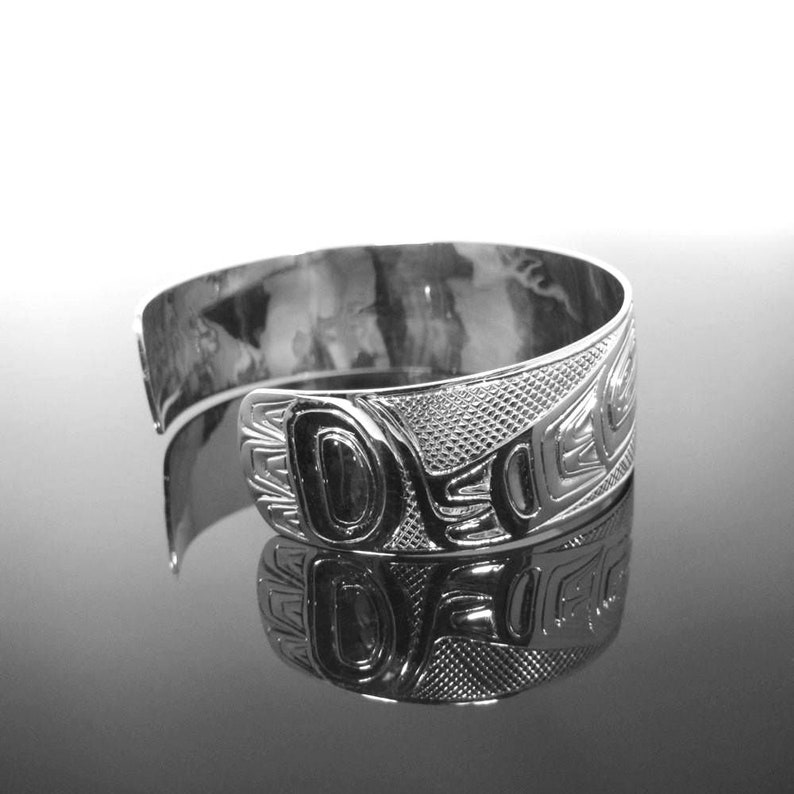 Native American Raven Bracelet Silver Haida Raven Bracelet - Etsy