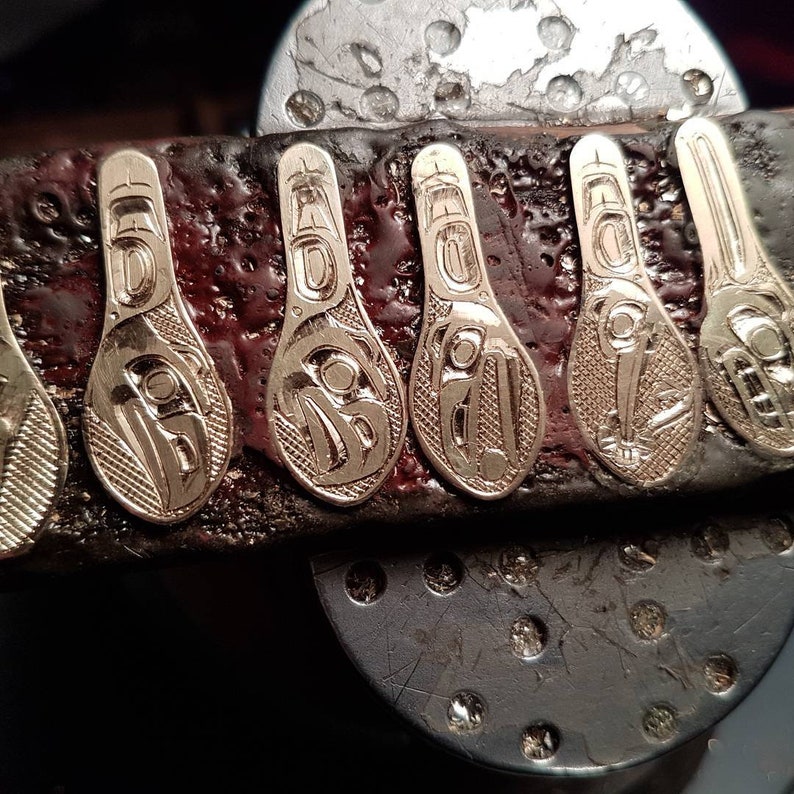 Haida Wolf Spoon Pendant Silver Wolf Pendantnorthwest Coast | Etsy