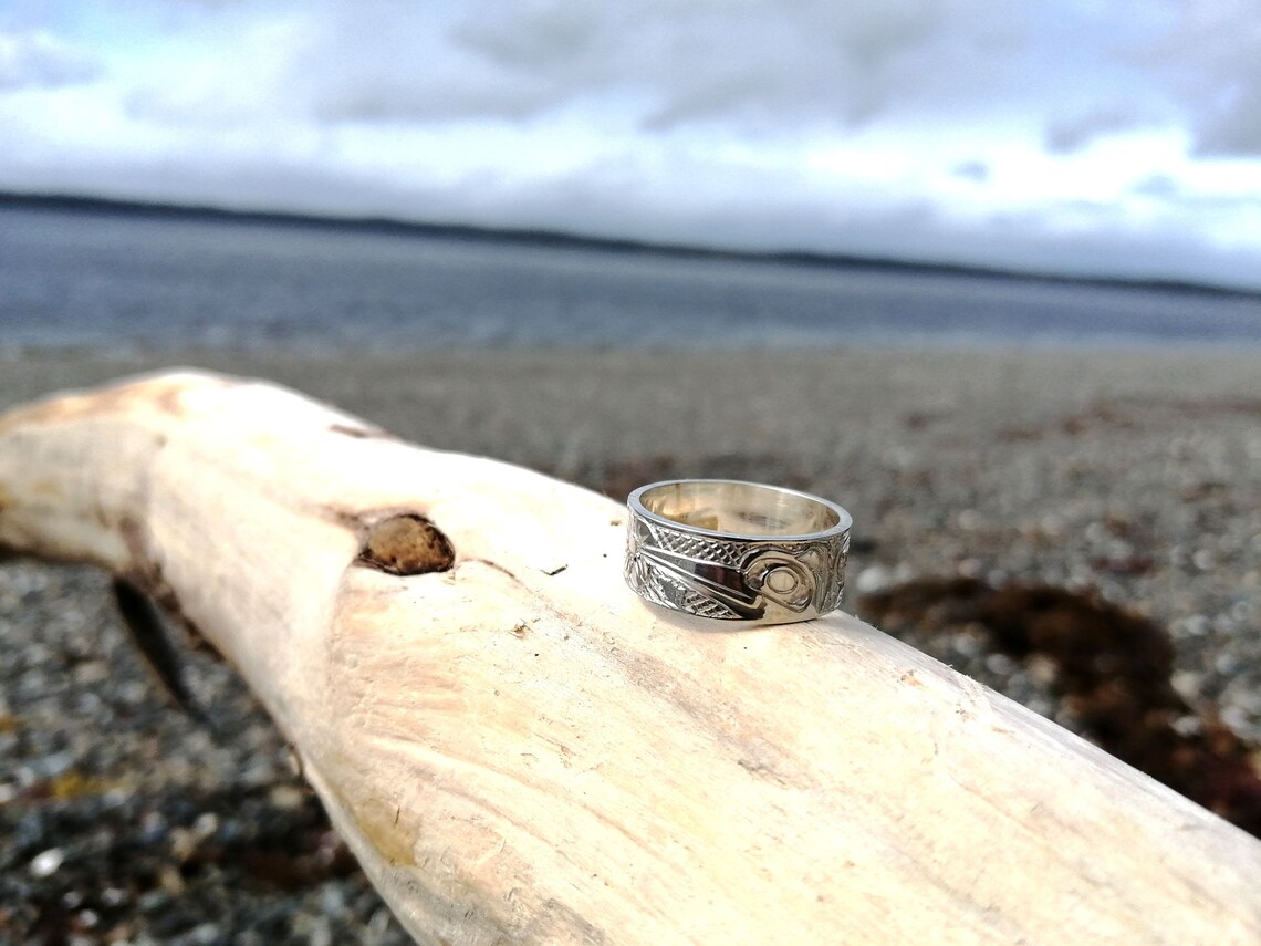 Haida Hummingbird Ring Northwest Coast Art Haida | Etsy