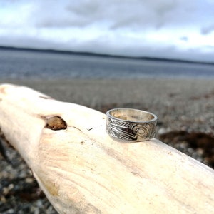 Haida Hummingbird Ring Northwest Coast Art Haida - Etsy
