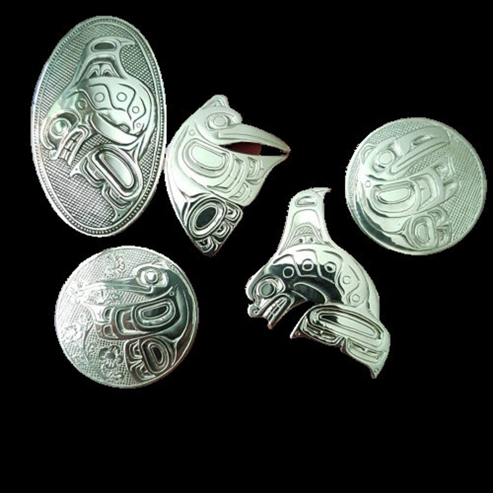 Native American Raven Bracelet Silver Haida Raven Bracelet - Etsy