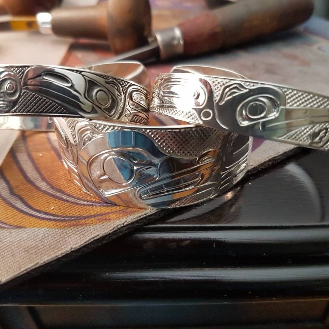 Silver Raven Ring Haida Raven Ring Northwest Coast Art | Etsy