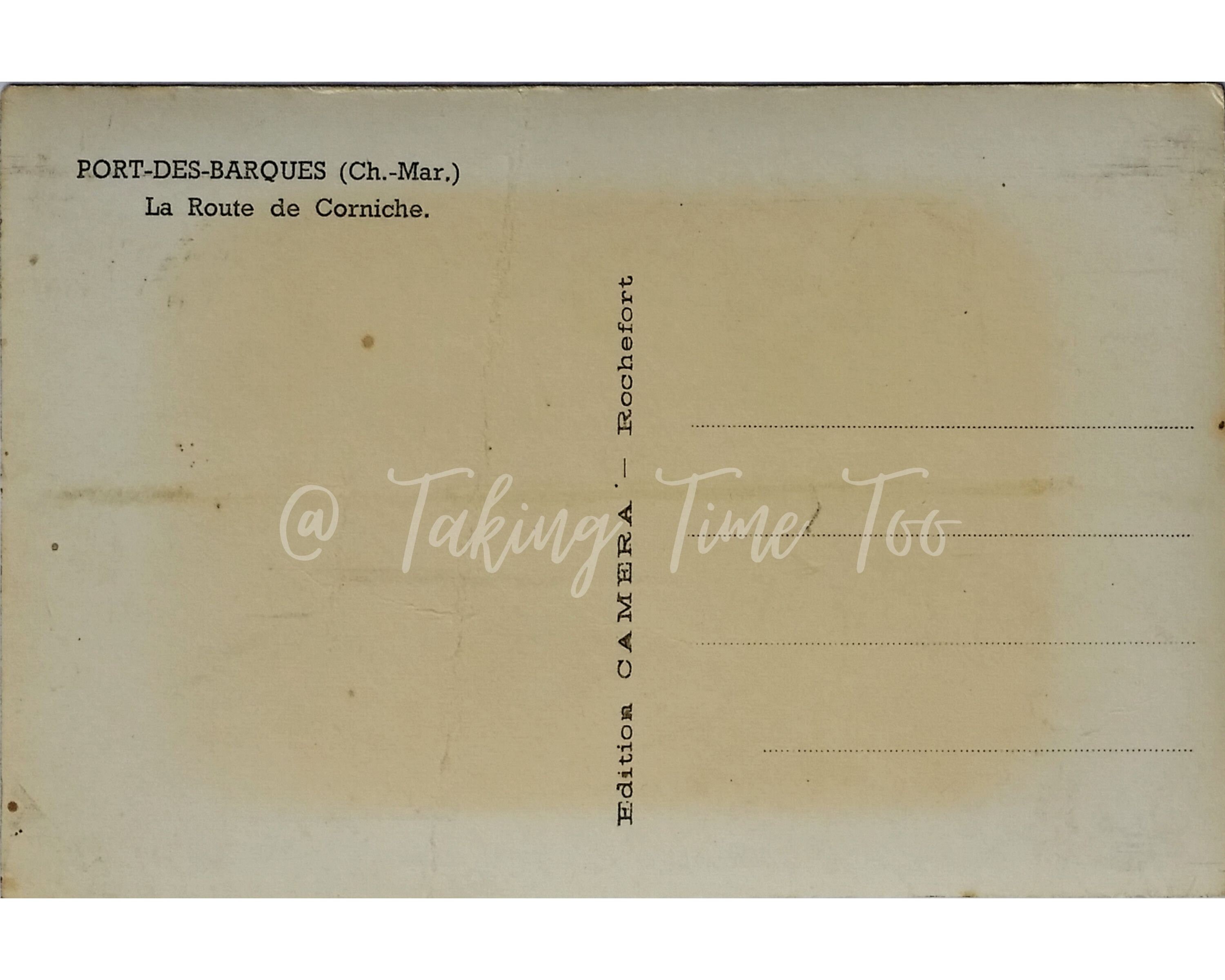 Printable 1920s French Vintage Postcards, Set of 4 Blank Card Back in ...
