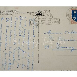 Printable Vintage French Postcard Backs, Each Handwritten in Very ...