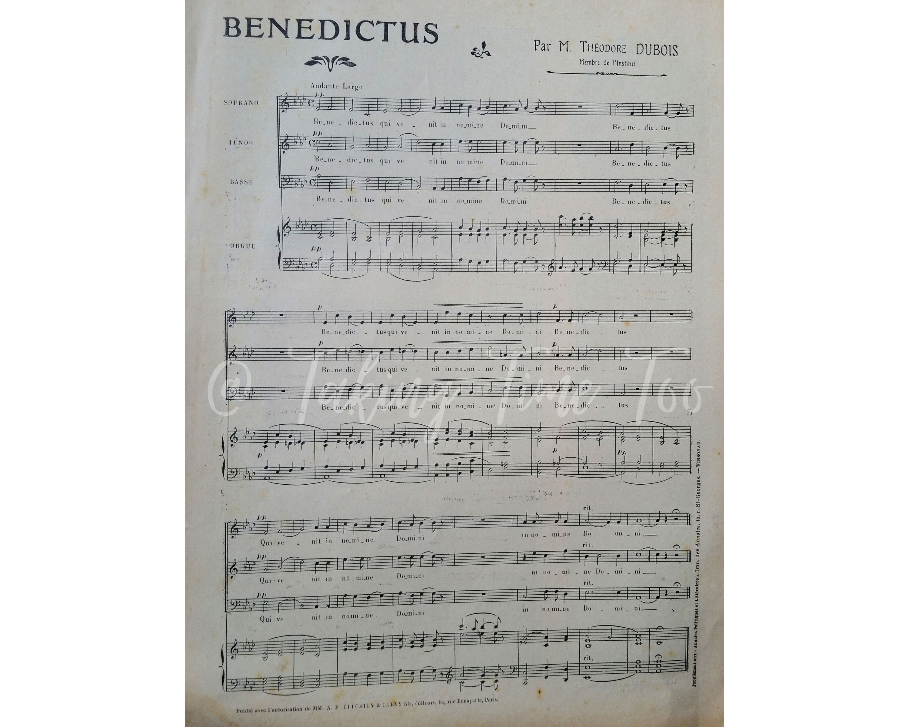 Printable Antique French Music Sheets With Wonderful Aged Ephemera Look ...