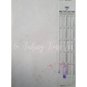 Printable French Ephemera - 1920s School Days Book Cover With Map of ...