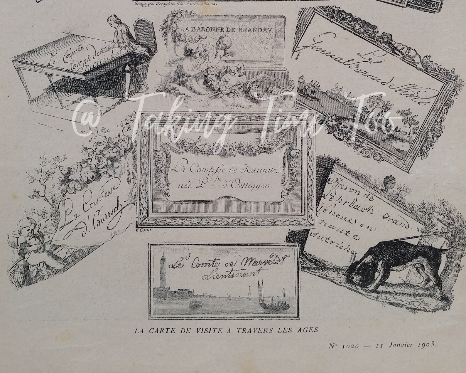 Printable Antique French Calling Cards Through the Ages for Counts and ...