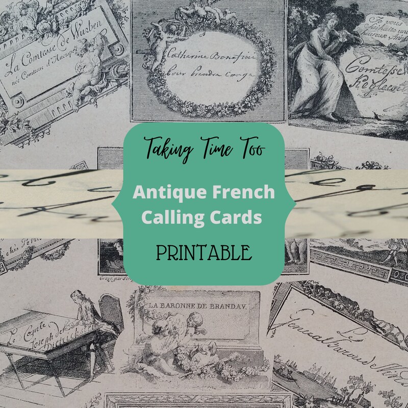 Antique Calling Card - Etsy