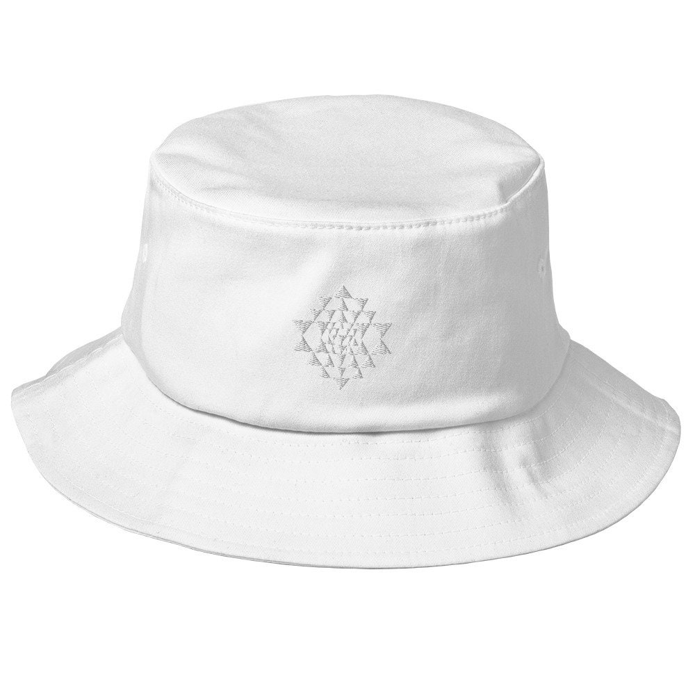Sri Yantra Bucket Hat, Sacred Geometry Hat, Festival Hat, Yoga Hat ...