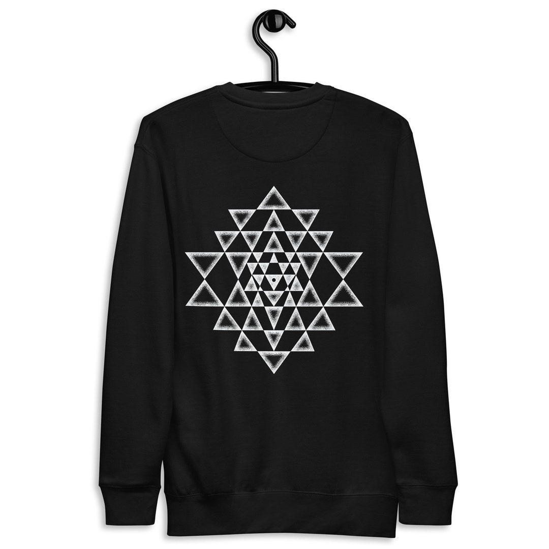 Sri Yantra Sweatshirt, Sacred Geometry Sweatshirt, Yoga Sweatshirt ...