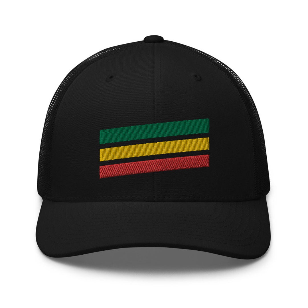 Rasta Hat, Reggae Hat, Reggae Gift, Music Festival Hat, Green Gold and ...