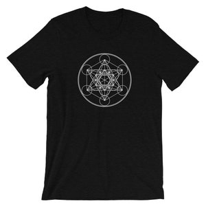 Metatron's Cube Tshirt Mens Sacred Geometry Shirt Platonic Solids ...