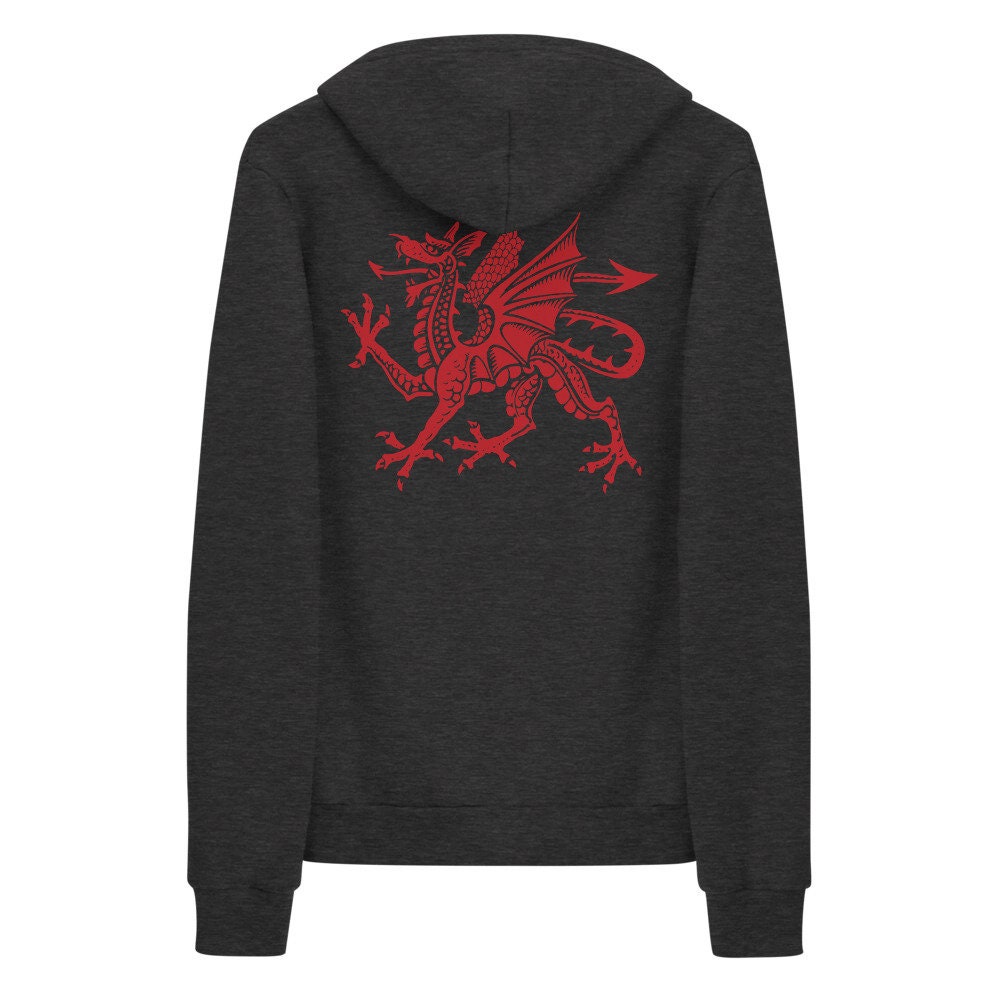 Wales Zip Hoodie Wales Hoodie Welsh Rugby Gift Wales Shirt | Etsy