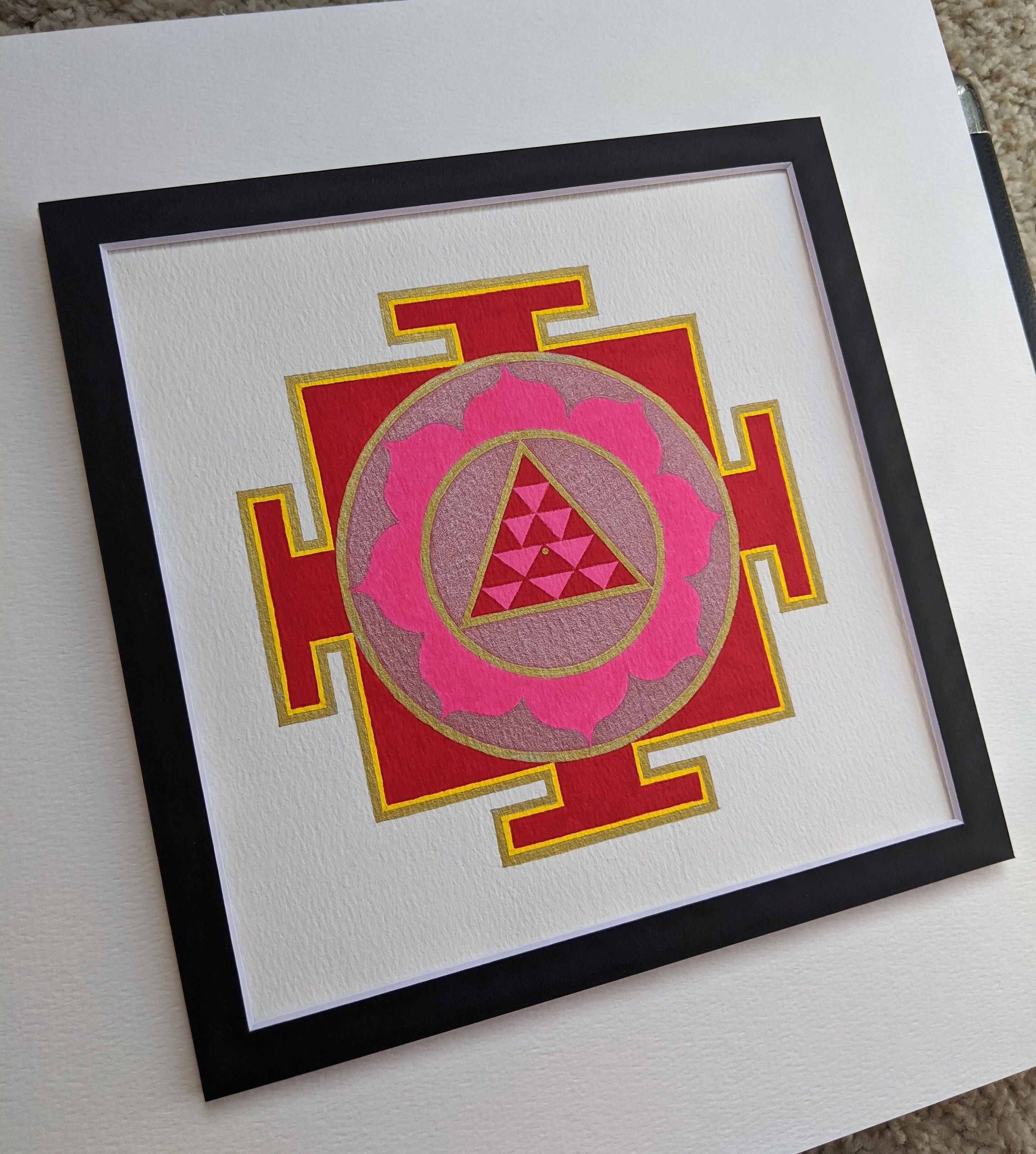 Mars Yantra 8x8 Watercolor Painting - Etsy