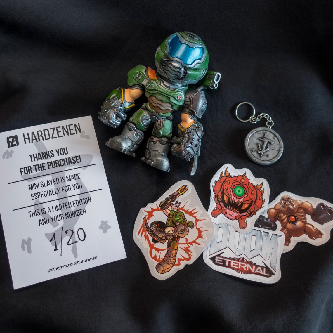Doom Eternal Mini Slayer Doomguy сhibi sculptures figurines | Etsy