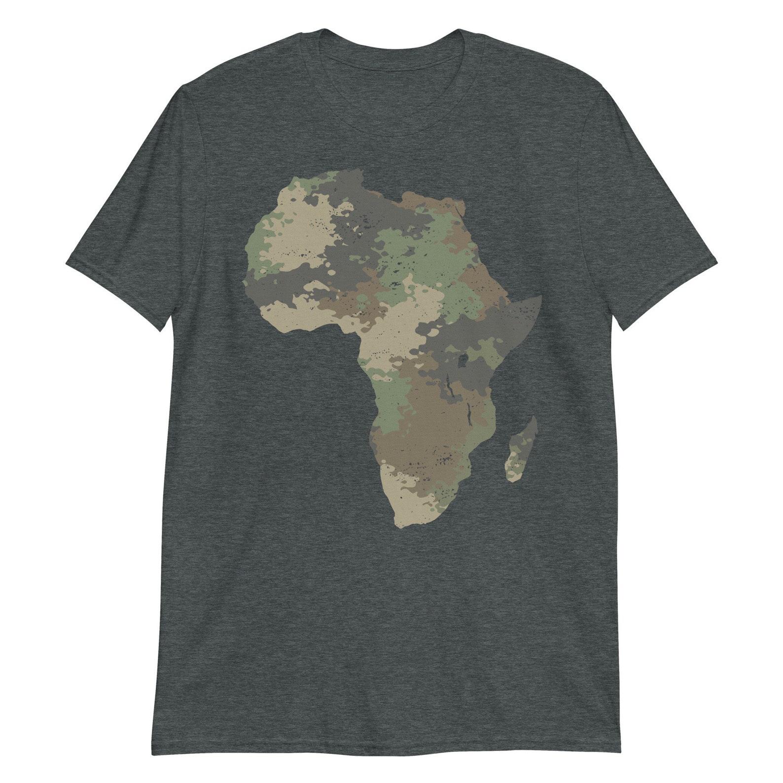 Africa Camo Pattern T-shirt African Continent Map African - Etsy