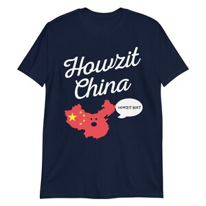 Howzit China Map South Africa T-shirt Funny Dad Joke Ja Boet - Etsy