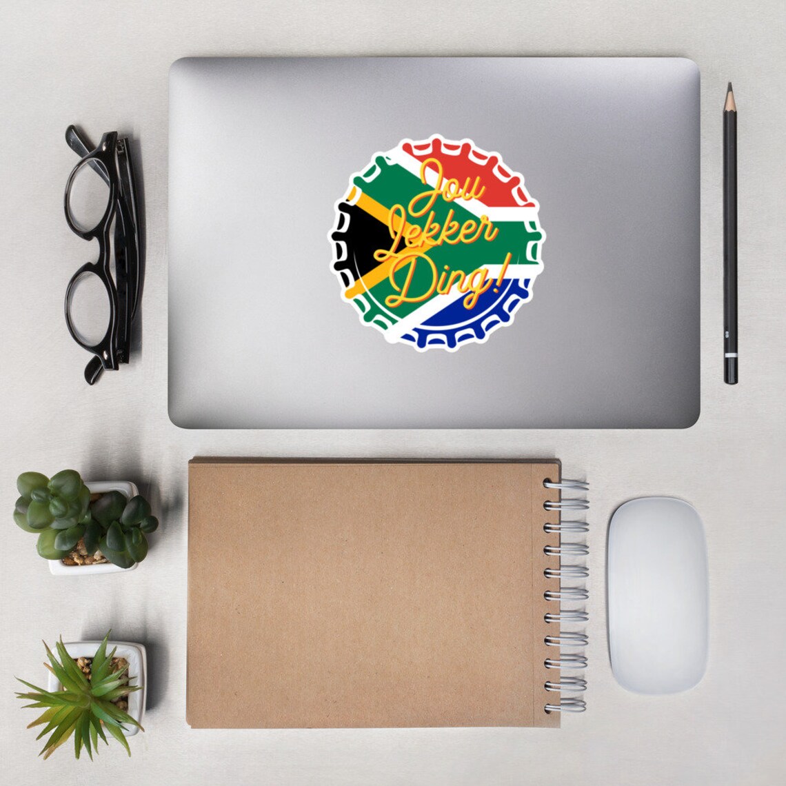 Jou Lekker Ding Sticker | Funny Bottle Cap South African Flag ...