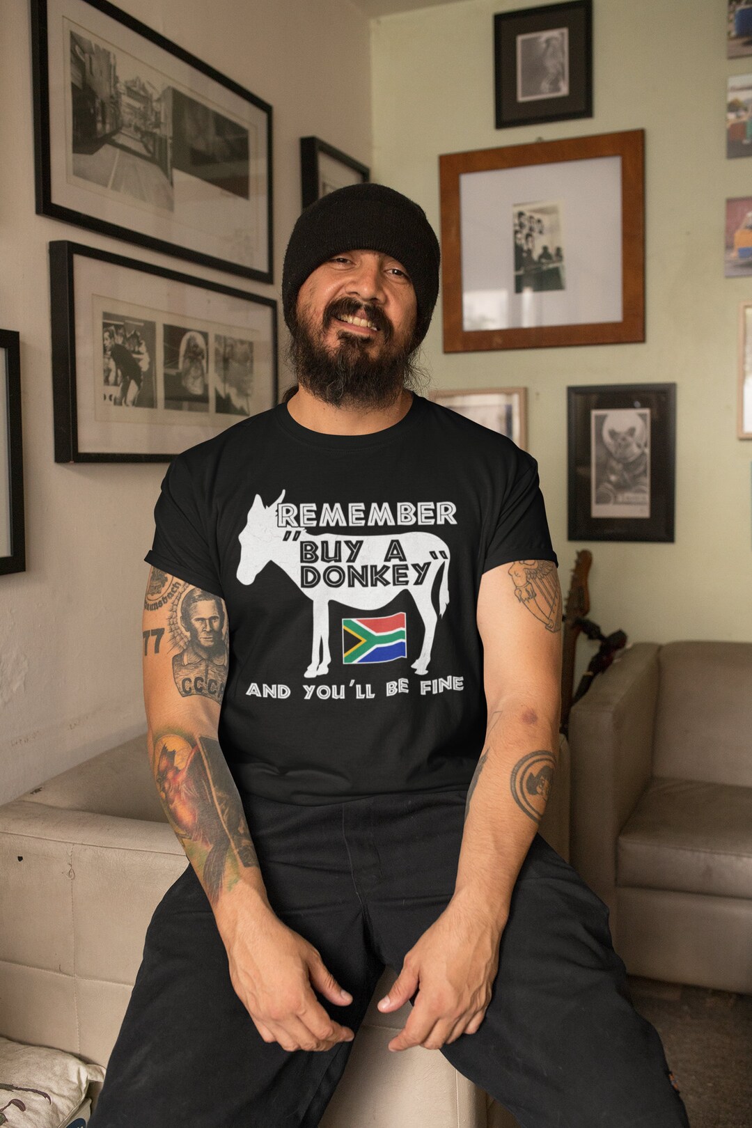 Buy A Donkey Funny T-shirt | South Africa Tourist | Afrikaans ...