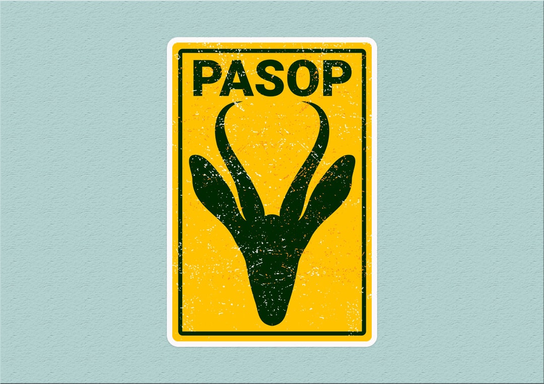 Pasop Springbok Sticker Warning Sign South Africa Funny - Etsy