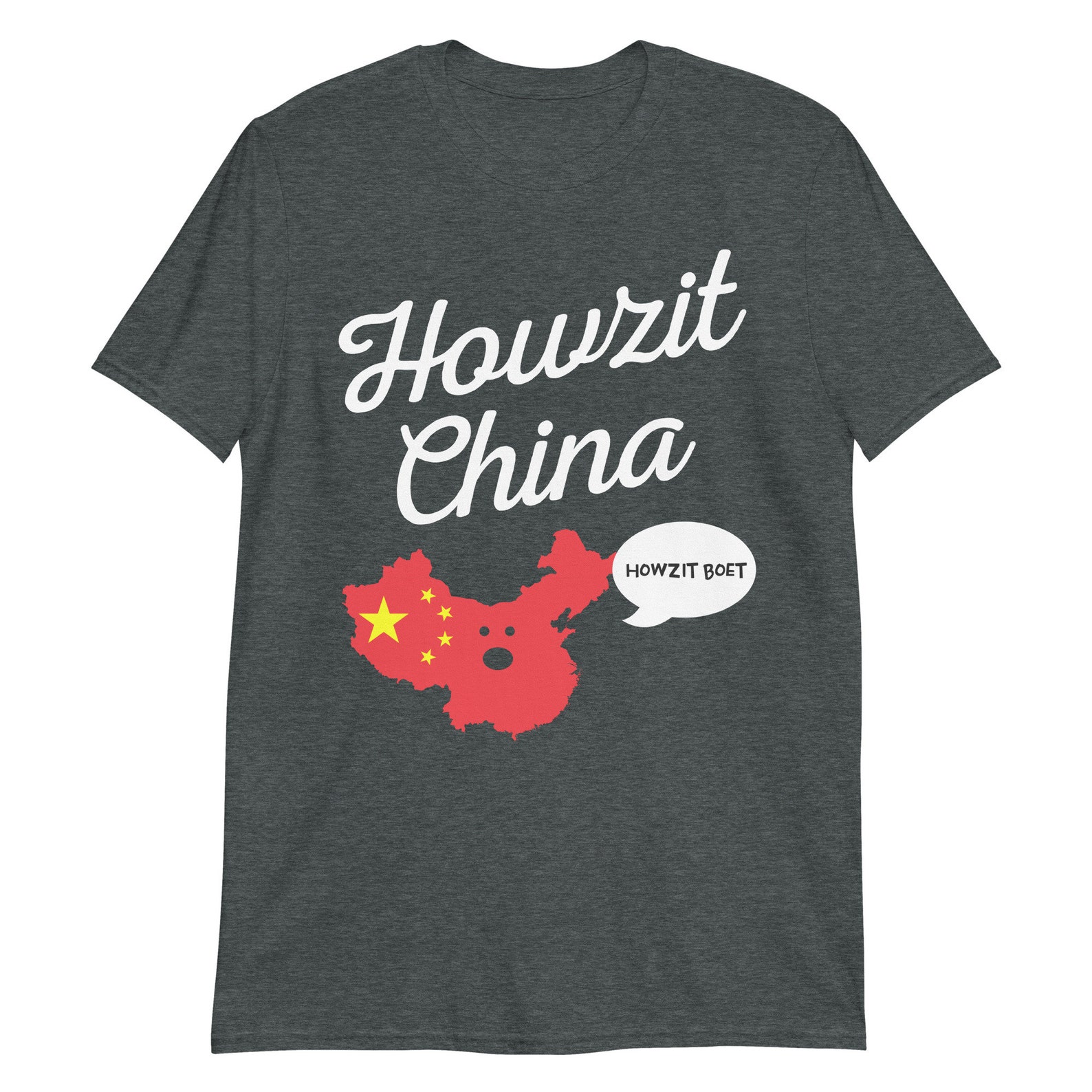 Howzit China Map South Africa T-shirt | Funny Dad Joke | Ja Boet - Etsy