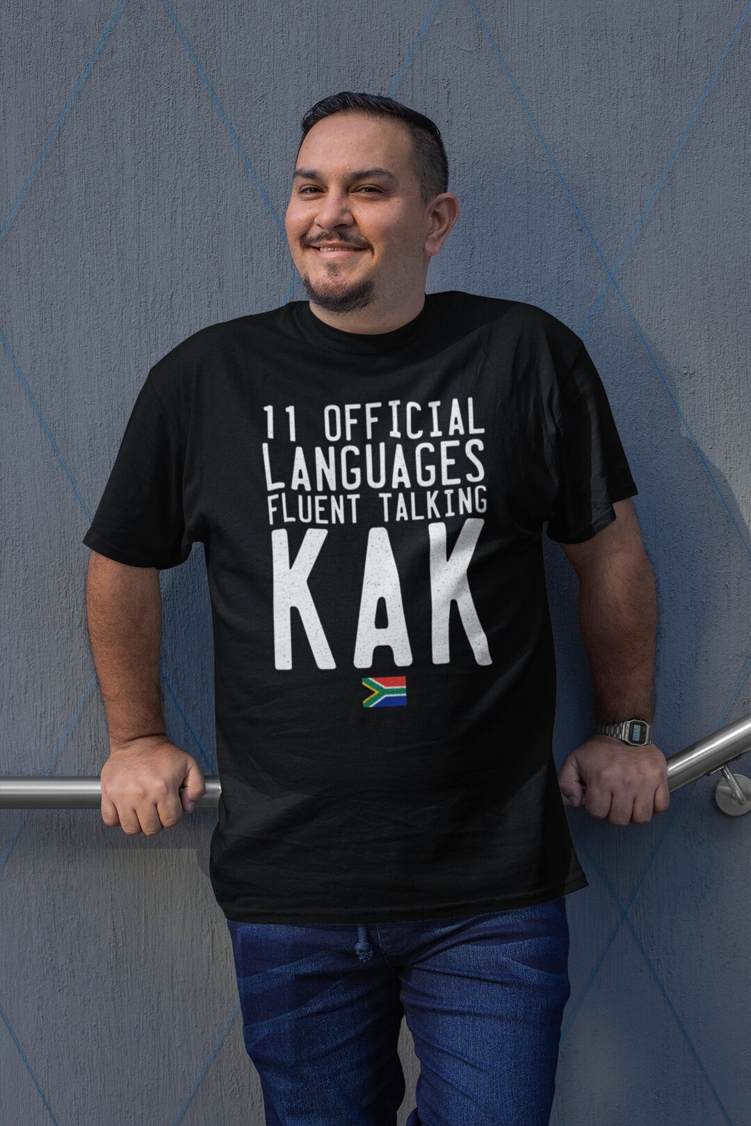 Elf offizielle Sprachen Fluent Talking Kak Lustiges T-Shirt Südafrika ...