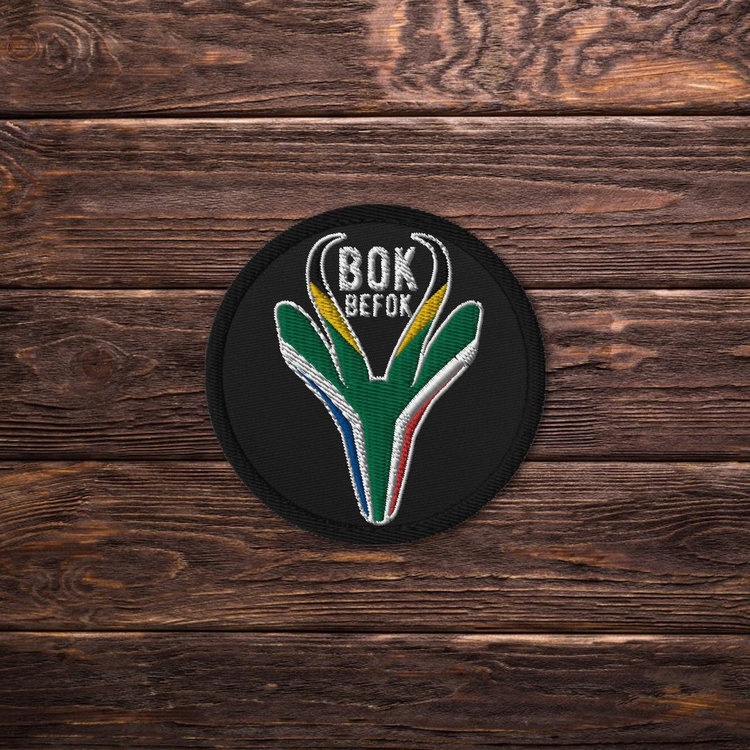 Springbok Embroidered Patch: South Africa Flag, Iron-on/sew-on - Etsy
