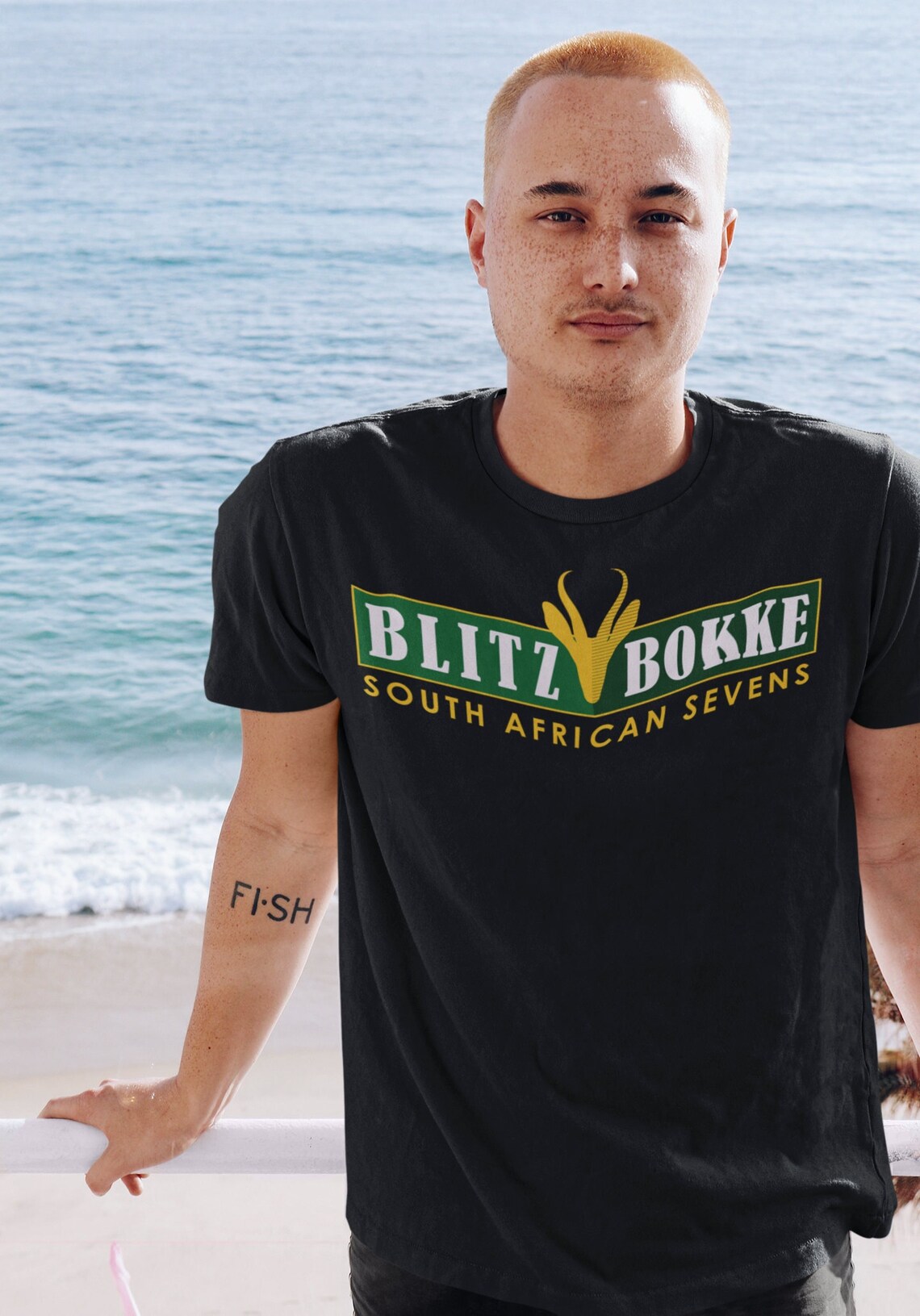 South African Sevens Rugby T-shirt Blitzbokke Springbok - Etsy