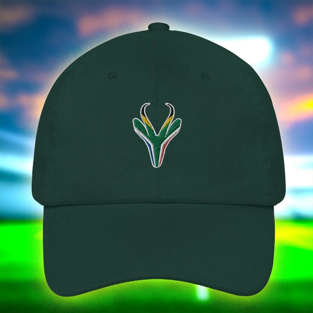 Springbok Head South Africa Flag Dad Hat Nou Gaan Ons Braai - Etsy