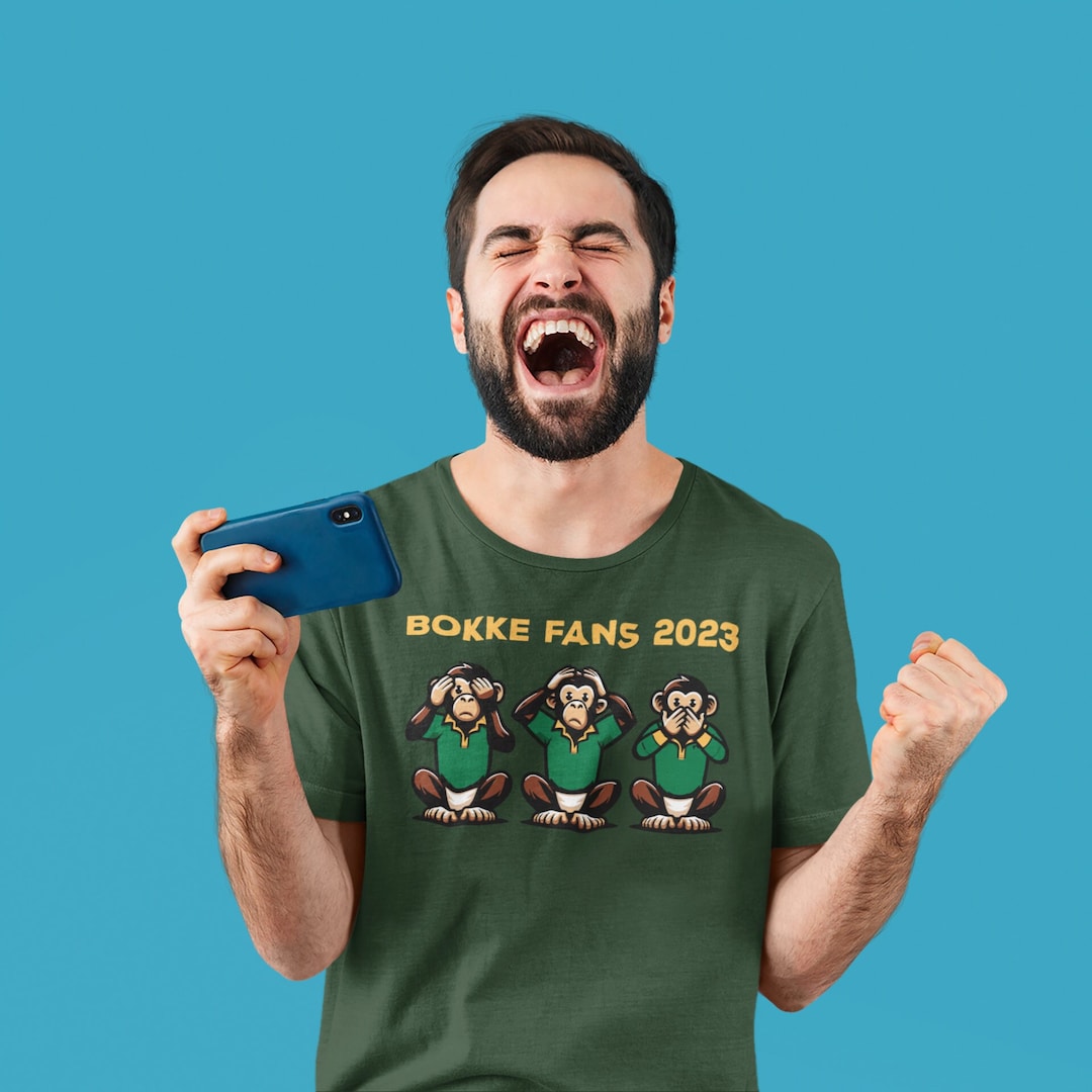Bokke Fans 2023 Funny T-shirt South African Monkeys Bokbefok Rugby ...
