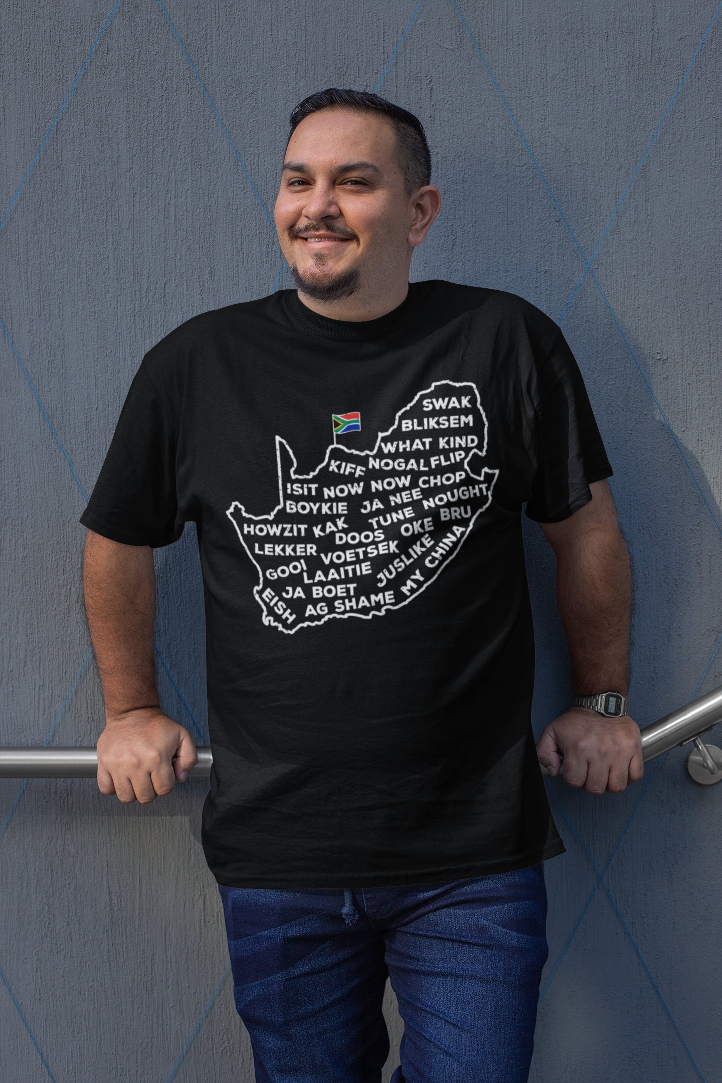 South Africa Slang Words South African Flag Map Funny Unisex - Etsy