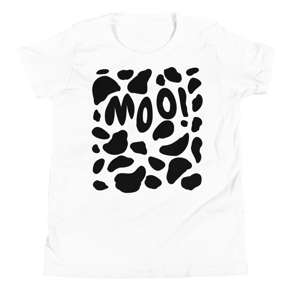 Cow Print Moo Funny Cute Calf Halloween T-shirt - Etsy