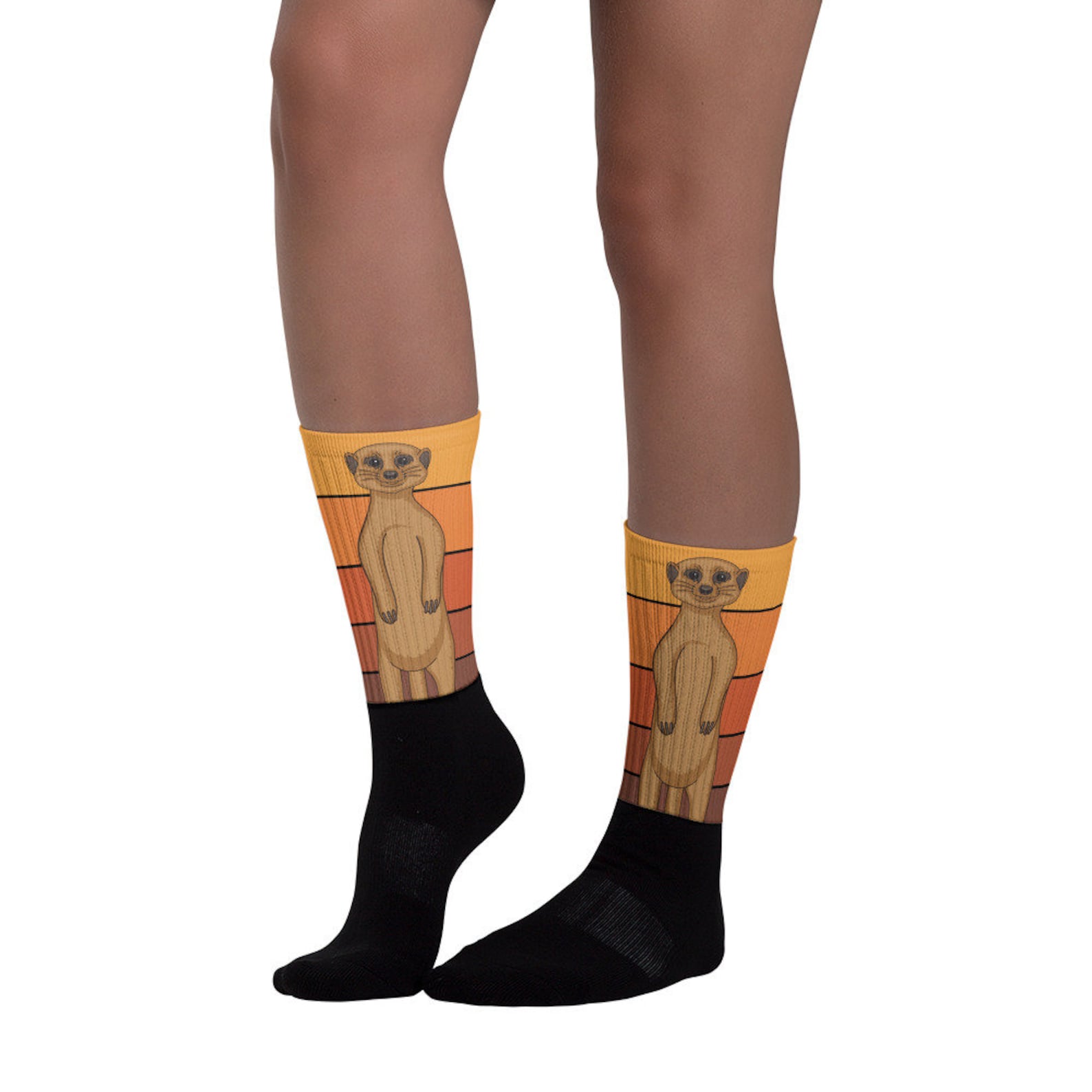 Meerkat Socks Kalahari Desert Mongoose Sunset Safari Africa - Etsy