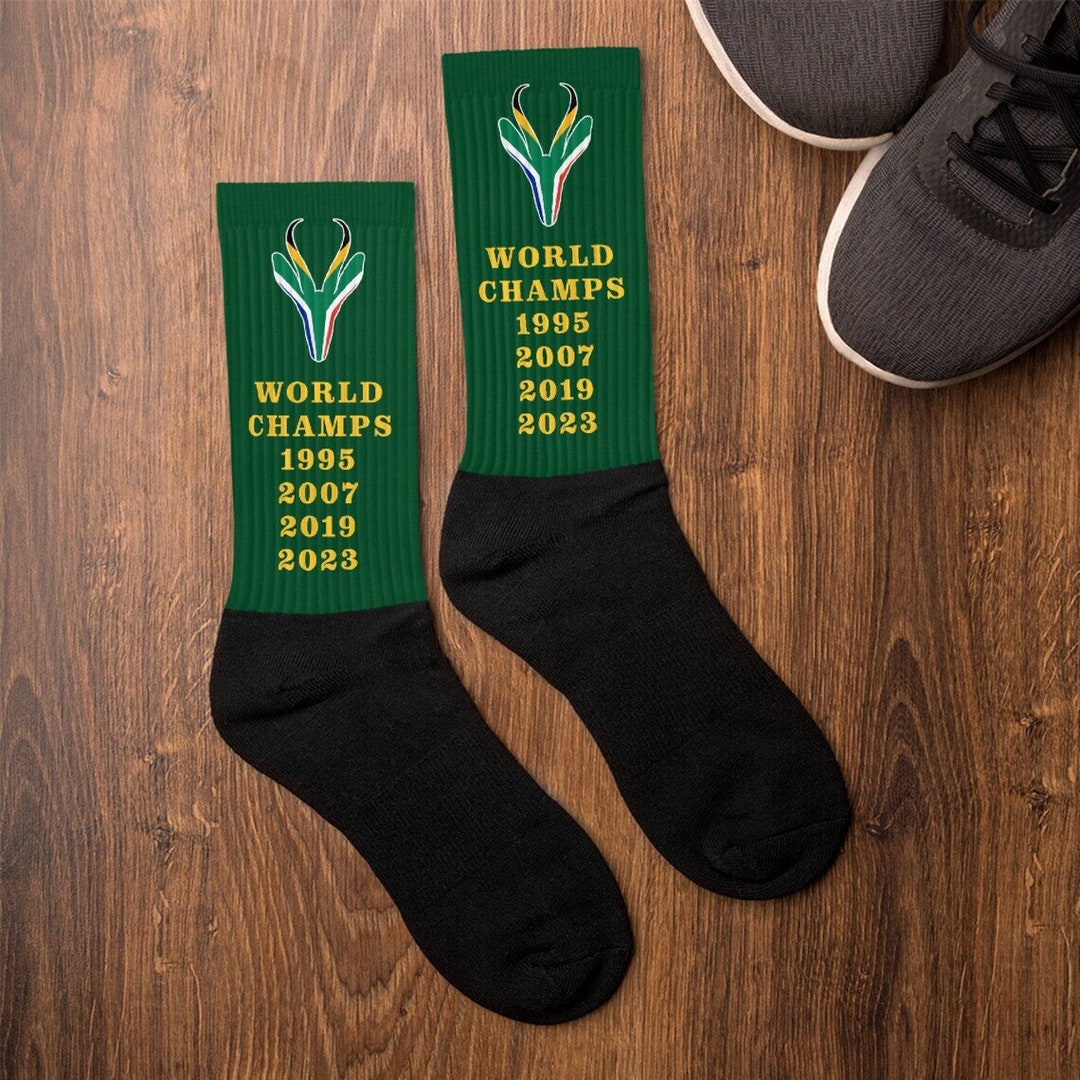South Africa Four Time World Rugby Champs Vintage Socks | Springbok ...