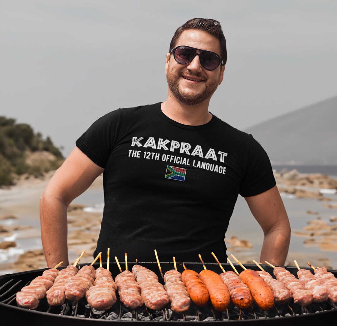 South Africa Kakpraat Funny T-shirt | 12th Official Language | Braai ...