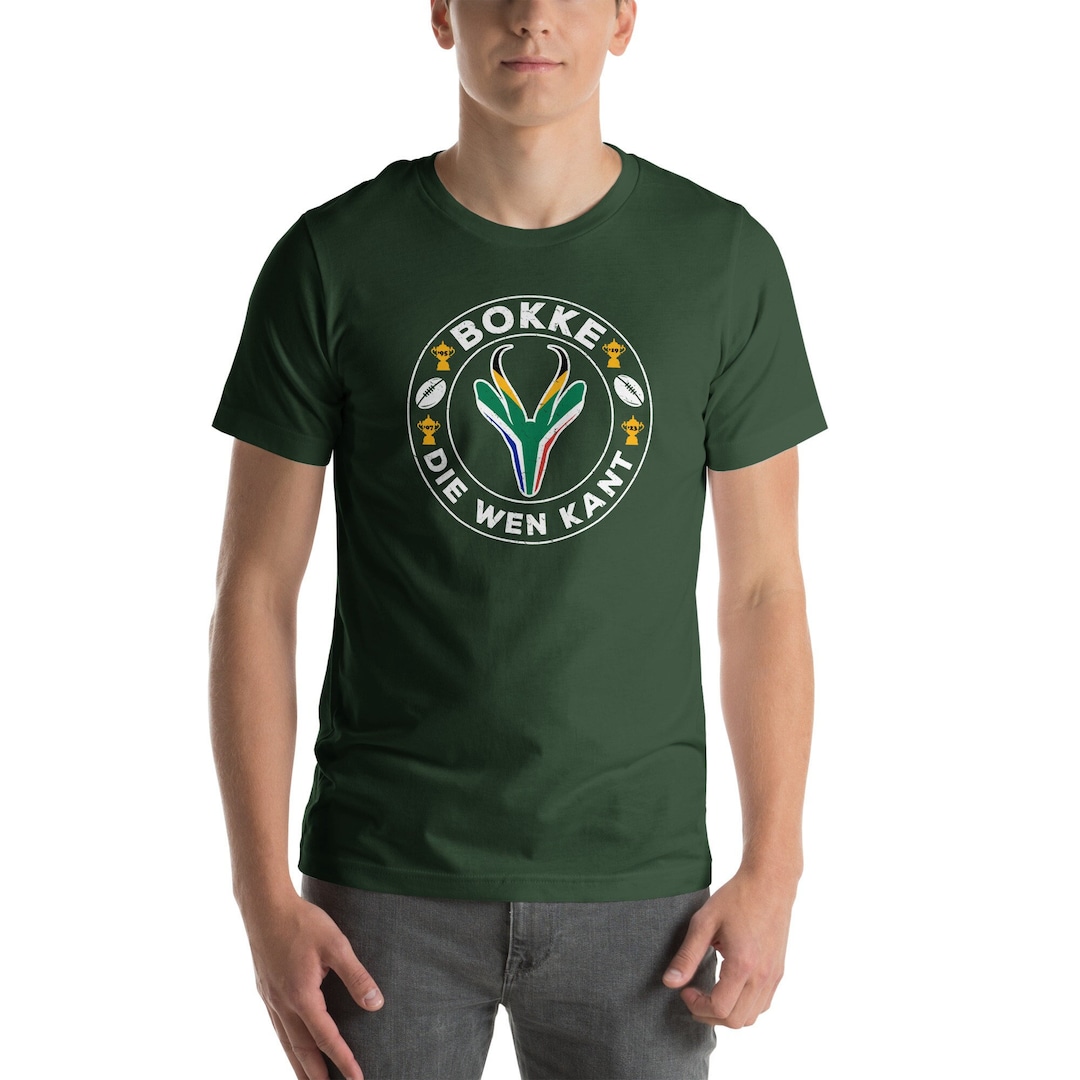 South Africa Die Wen Kant Funny Vintage T-shirt | Springbok Head & Flag ...