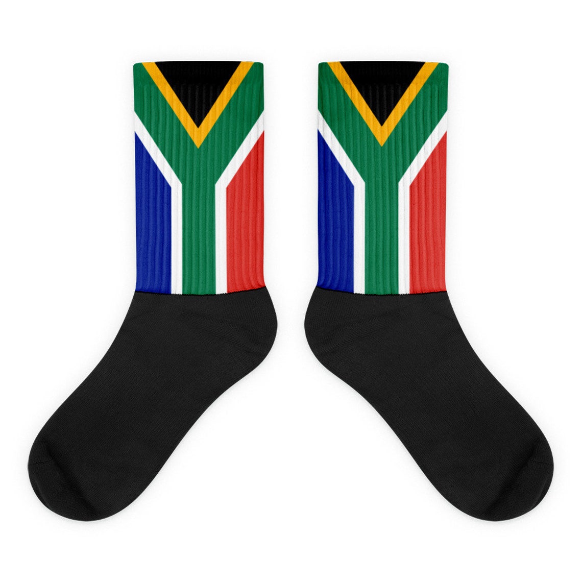 South Africa Flag Socks | Rainbow Nation | Patriot Support & Love - Etsy