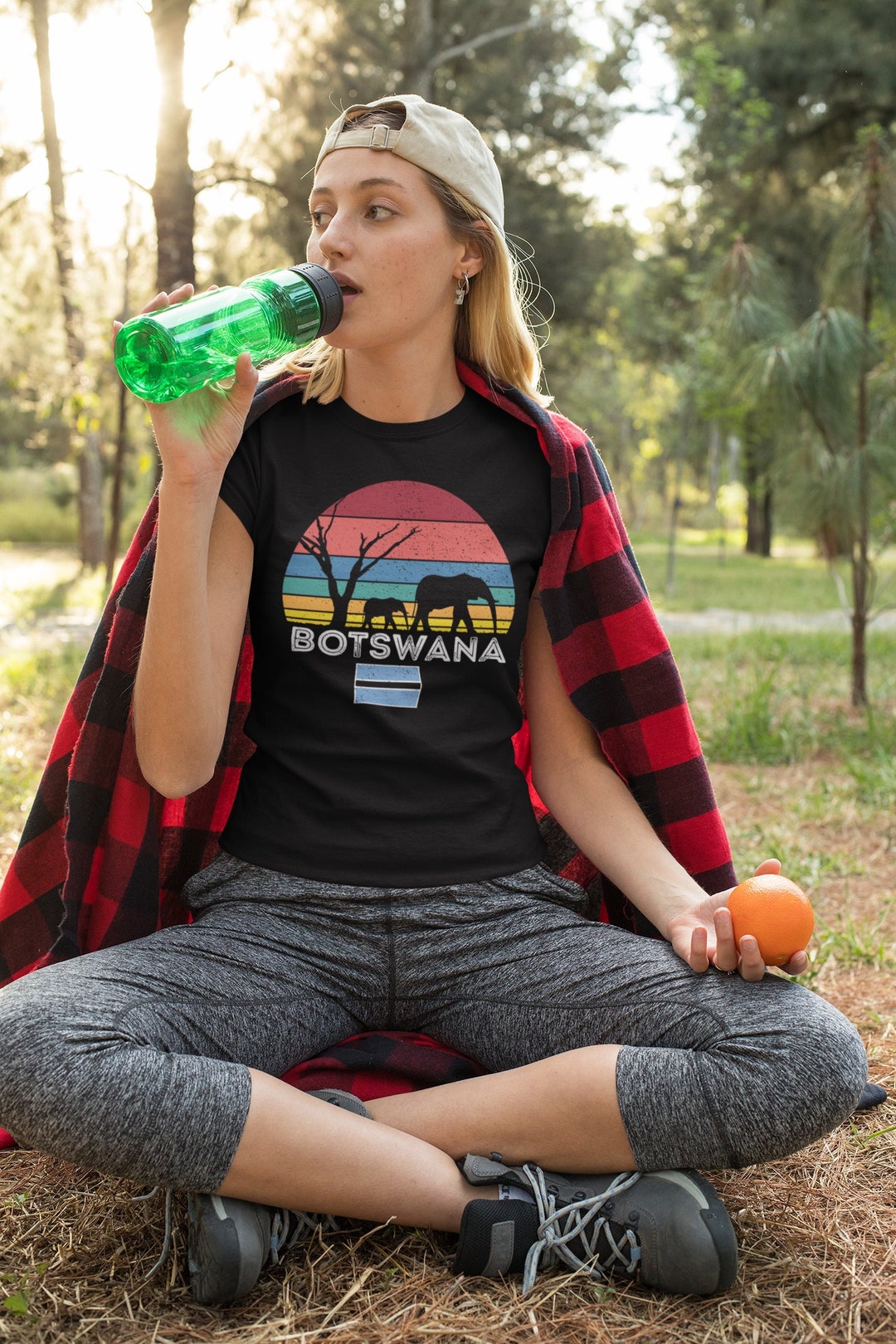 Botswana Elephant Safari Sunset T-shirt: African National Parks Tee - Etsy