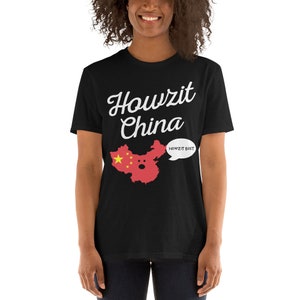 Howzit China Map South Africa T-shirt Funny Dad Joke Ja Boet - Etsy