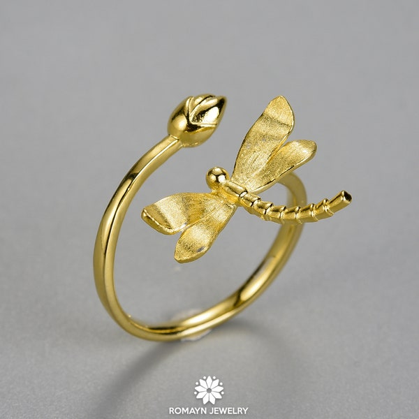 Dragonfly Ring - Etsy