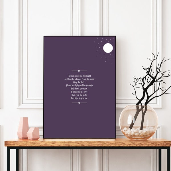 Moon Quote - Etsy