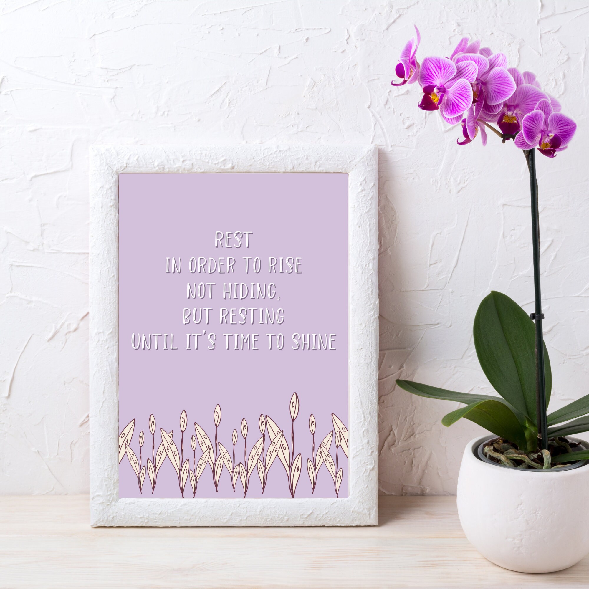 Rest in Order to Rise Wall Art Print - Etsy UK