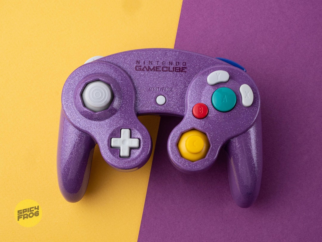 Gamecube Custom Controller Shells Sparkly Plum Custom Painted Shells ...