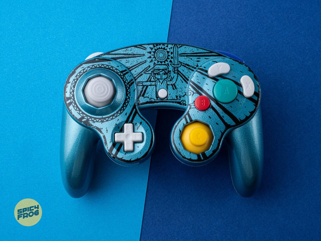 Gamecube Custom Controller Shells the Wind Waker / Zelda Custom Painted ...