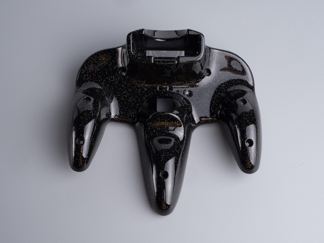 Nintendo 64 Custom Controller Back Shell ~ Glossy Galaxy Black ...